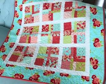 Aqua Quilt | Etsy