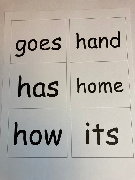 Learning & School First Grade Sight Word Flashcards Reading Help ...