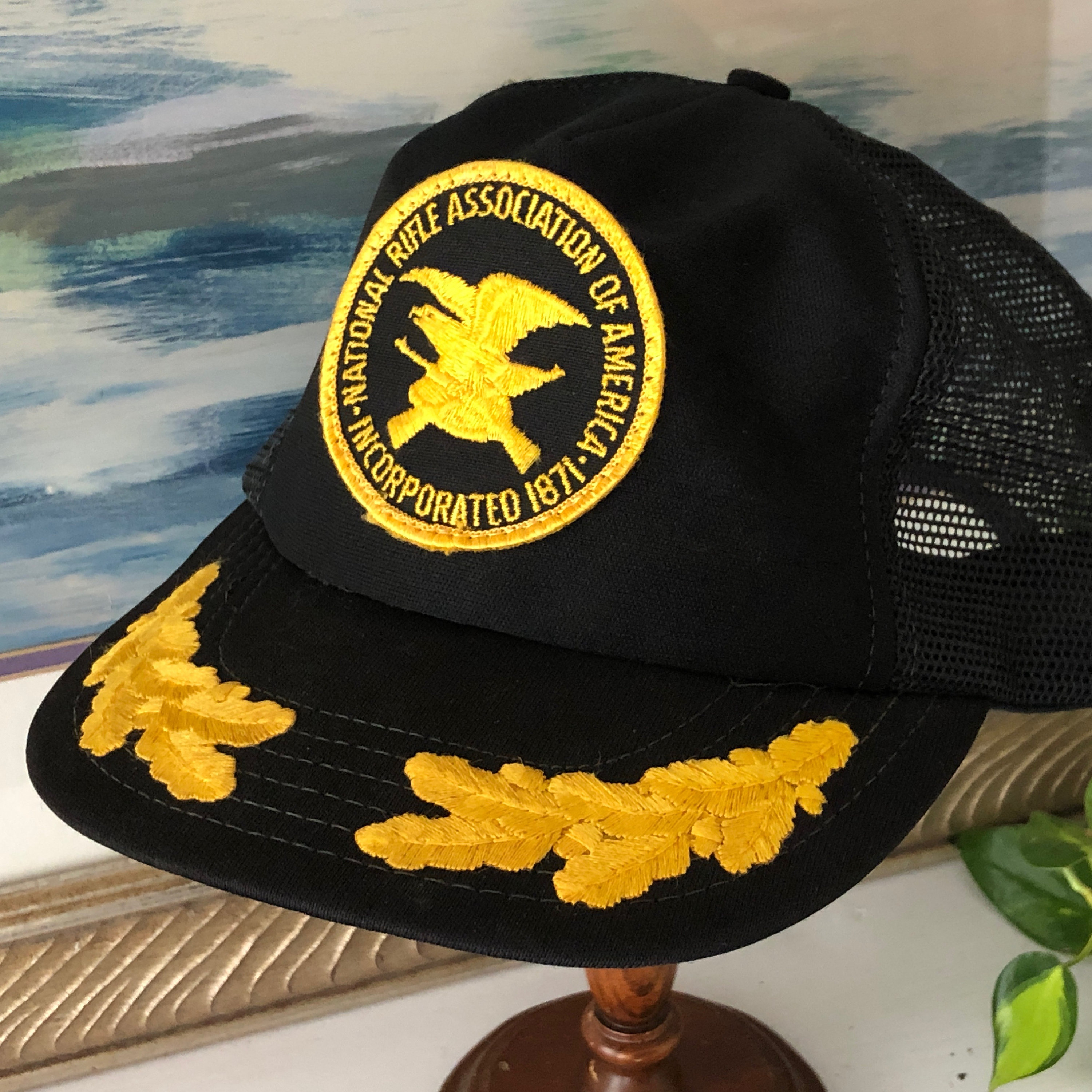 NRA Hat National Rifle Association Vintage Black Mesh Hat | Etsy