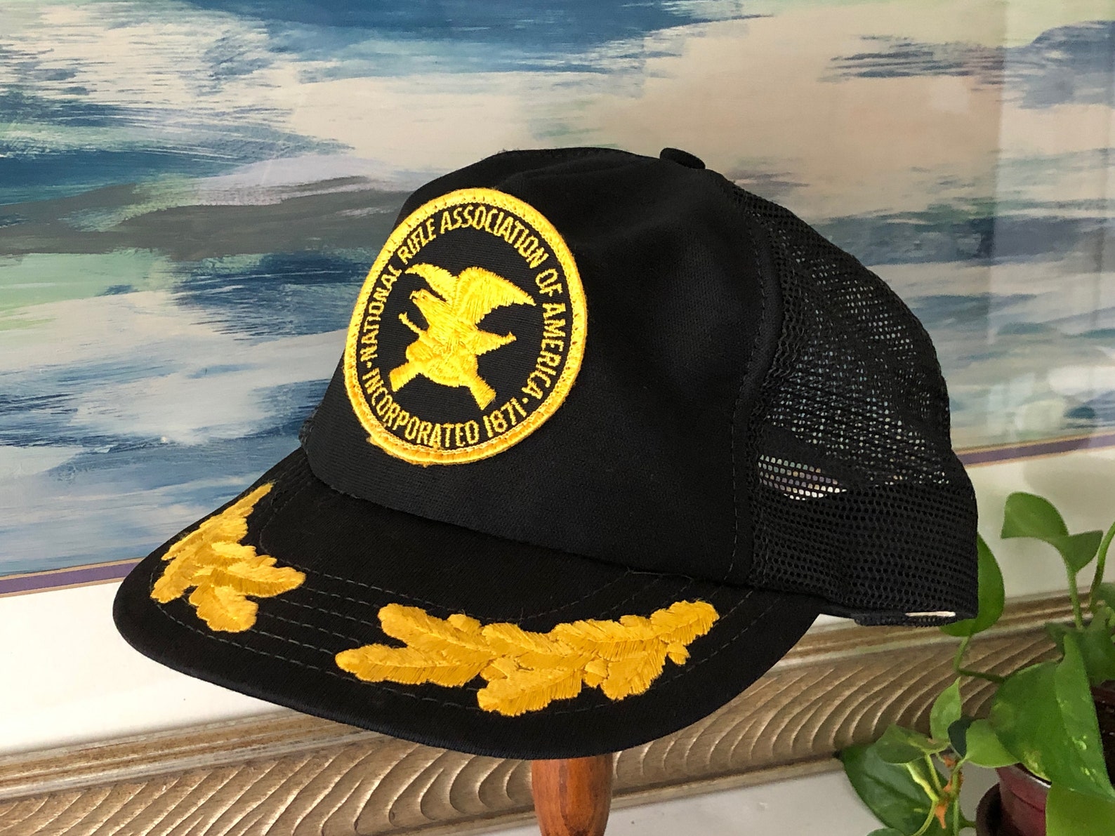 NRA Hat National Rifle Association Vintage Black Mesh Hat | Etsy