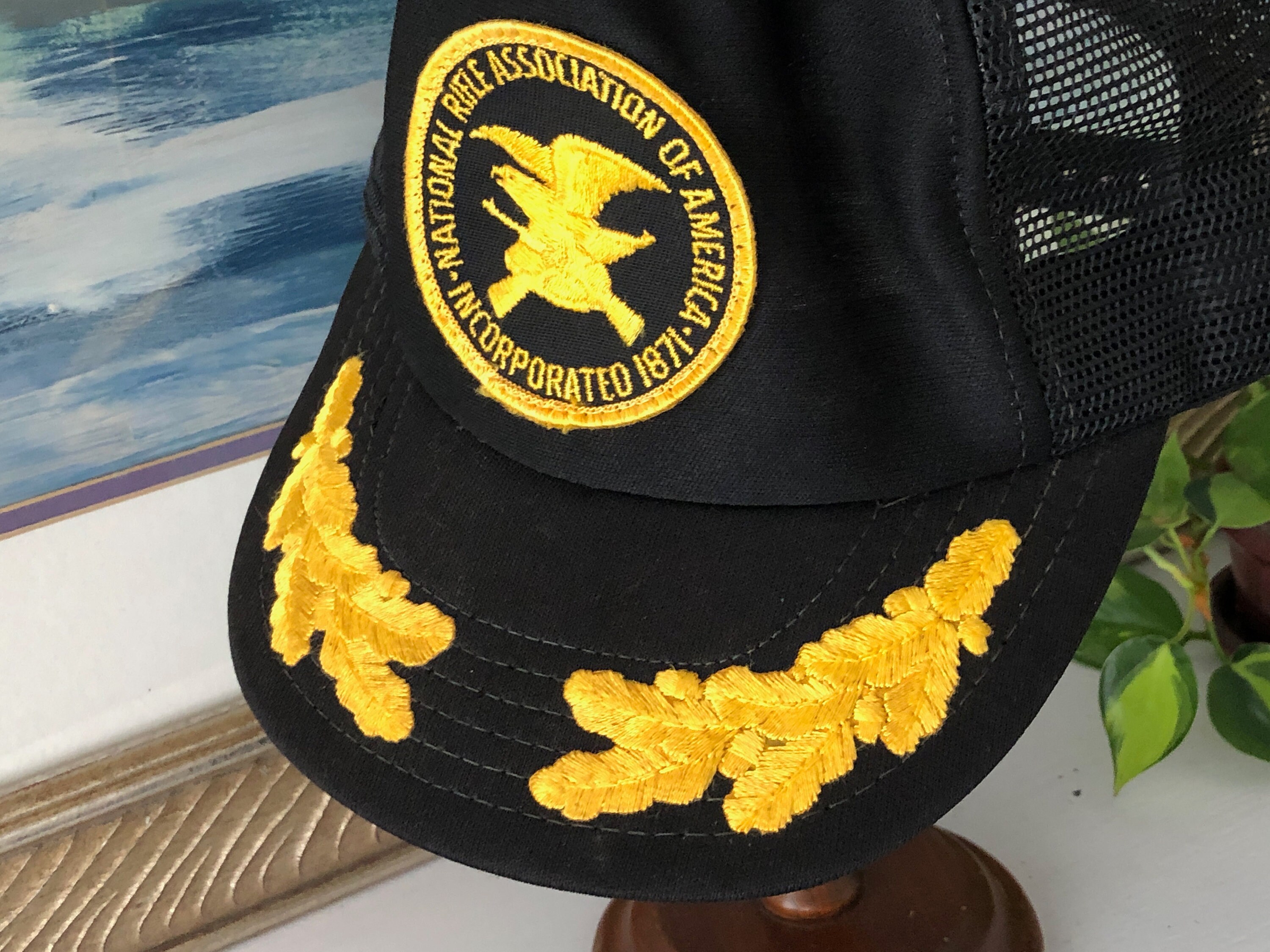 NRA Hat National Rifle Association Vintage Black Mesh Hat | Etsy