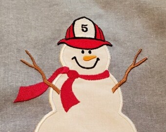 Fireman Snowman - Etsy