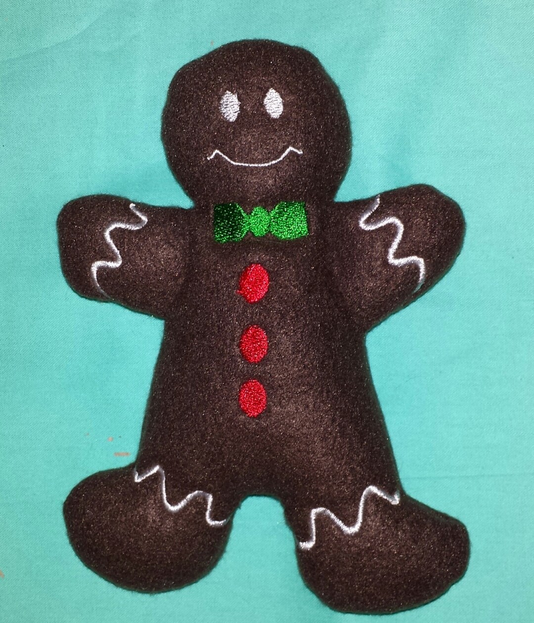 Gingerbread Man Stuffie in the Hoop Design Embroidery Machine Files - Etsy