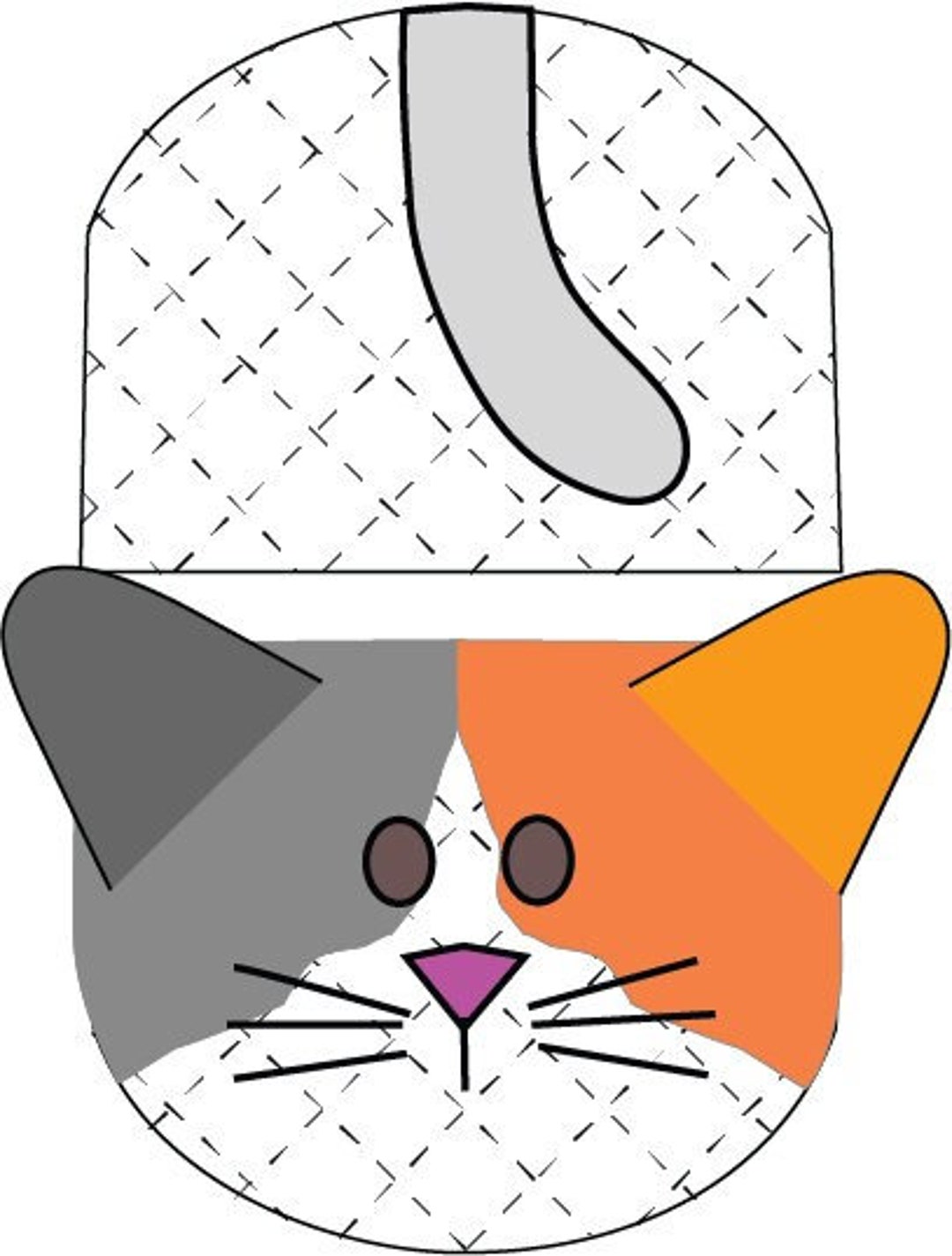 Calico Cat (sewing Machine Pattern) Oven Mitt Pattern - Etsy