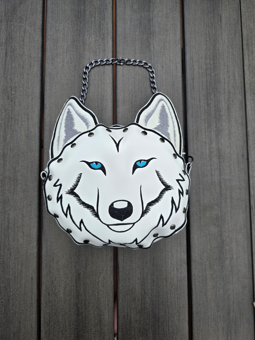 Wolf EXTRA LARGE Version Rivet Purse Embroidery Pattern Ith - Etsy