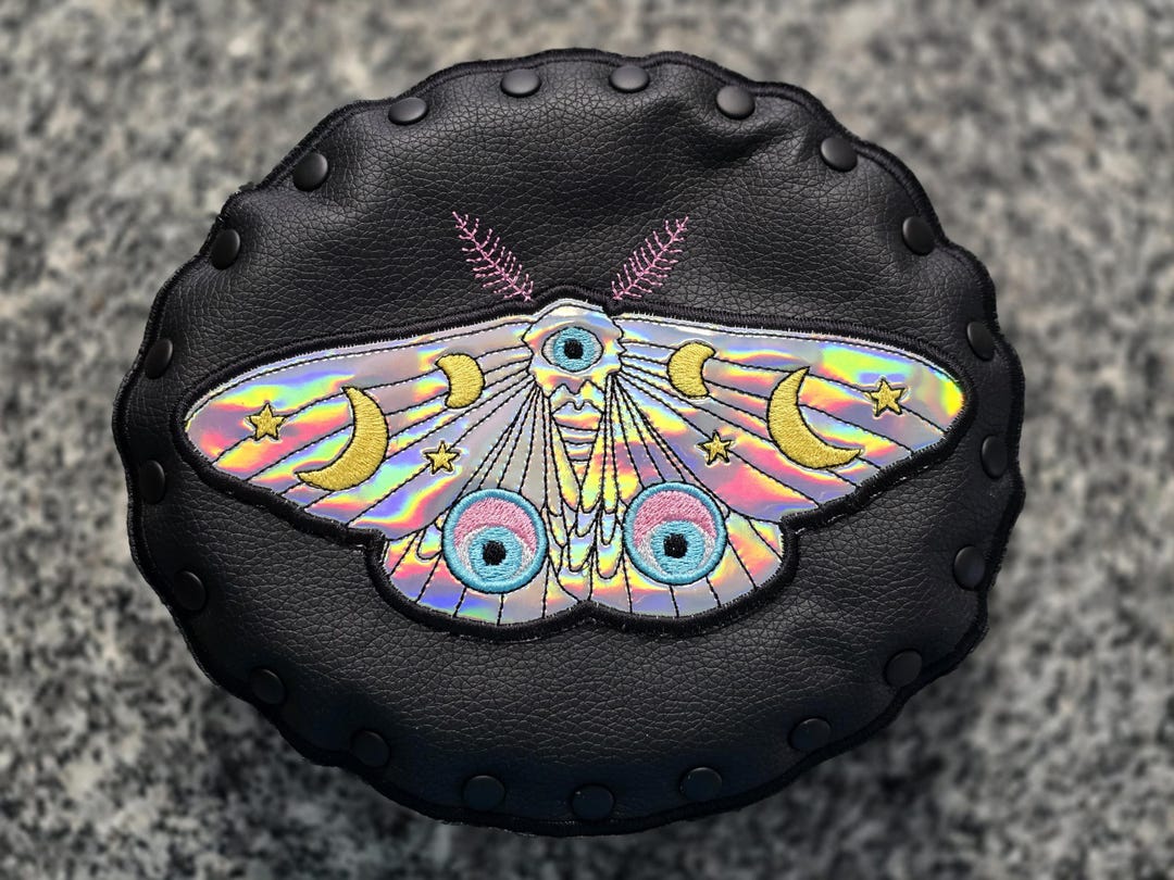 Moth Applique LARGE VERSION Rivet Purse Embroidery Pattern Ith 8x12 ...