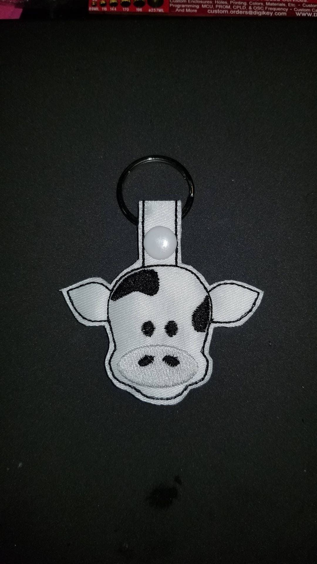 Cow Face Snap Tab "digital Pattern" in the Hoop Machine Embroidery ...