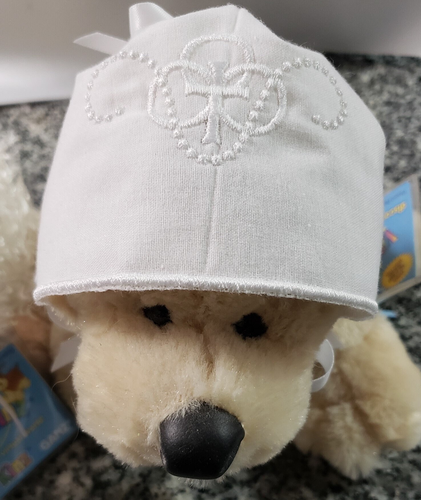 Bonnet Ith Sizes Preemie Small 1-4 Lbs With Heirloom Cross in the Hoop ...
