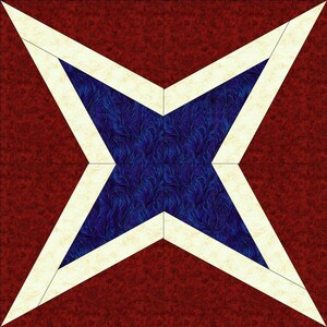 Shining Star Ith Quilting Block Paper Piecing in the Hoop Embroidery ...