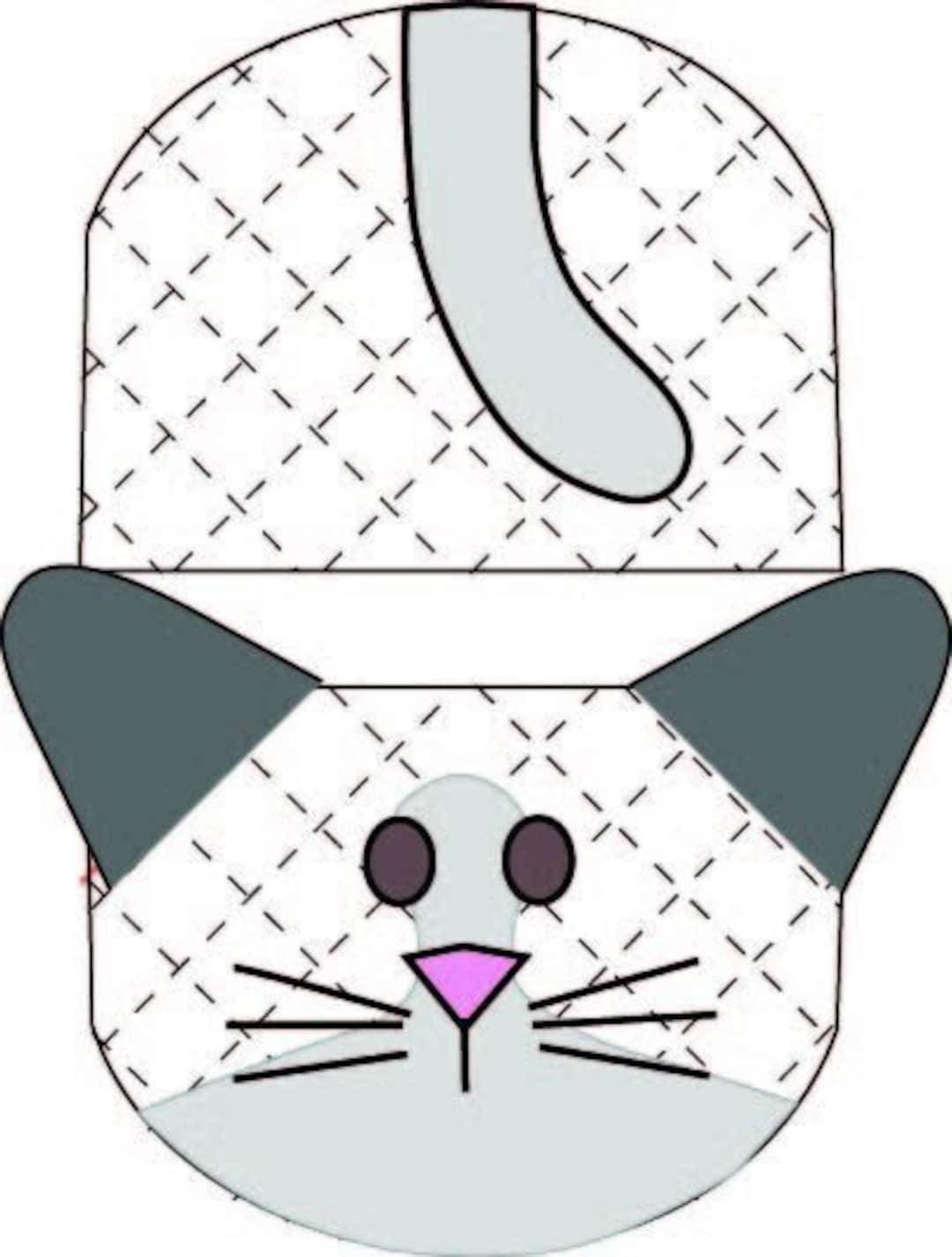 Tuxedo Cat (sewing Machine Pattern) Oven Mitt Pattern - Etsy
