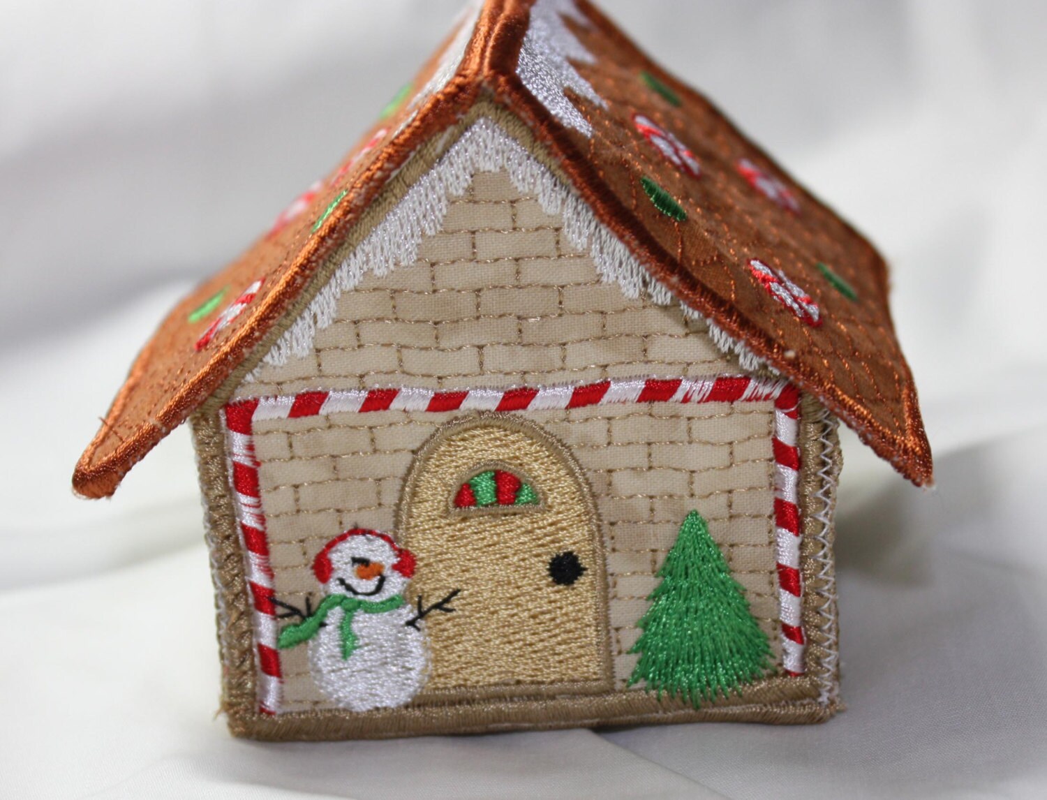 3d Gingerbread House in the Hoop Embroidery Design Embroidery Machine ...