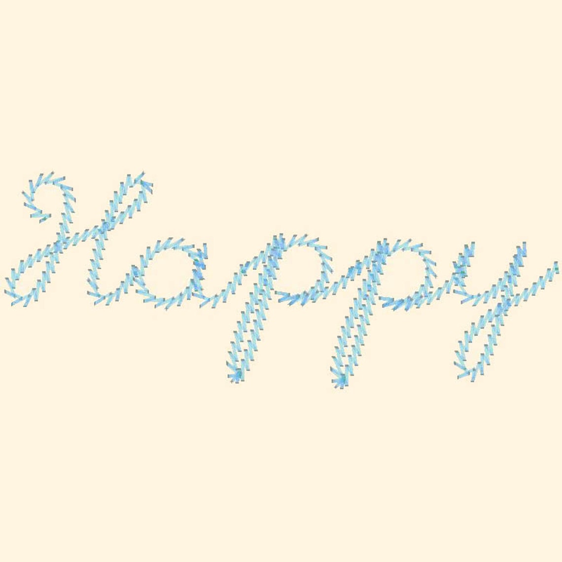 Zigzag Cardstock Font 1.4 Inch Hand Digitized Script | Etsy