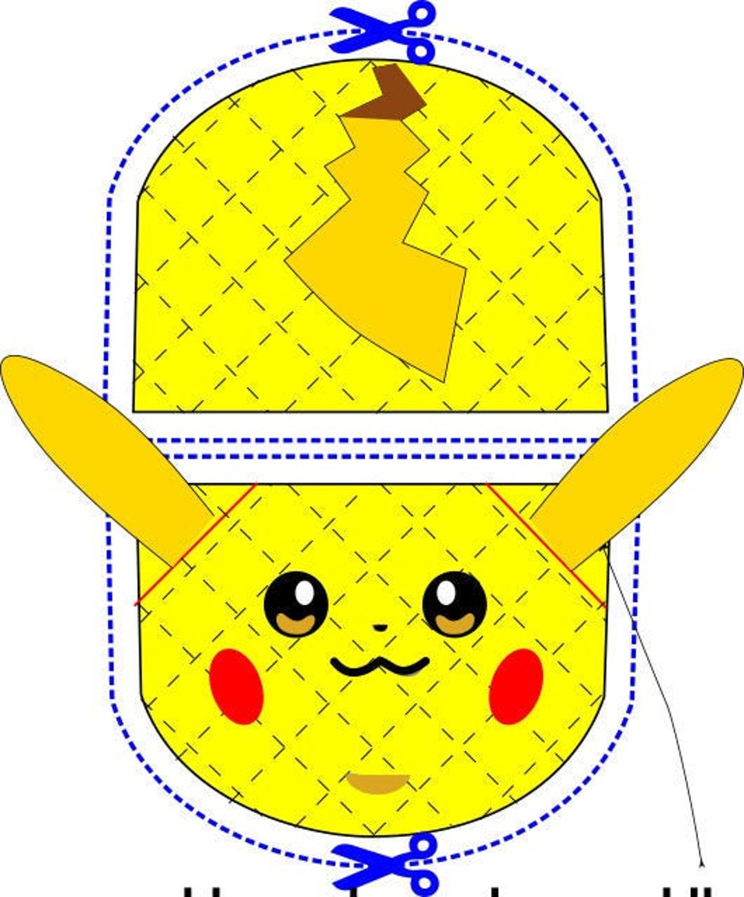 Pikachu Inspired (sewing Machine Pattern) Oven Mitt in Pdf - Etsy
