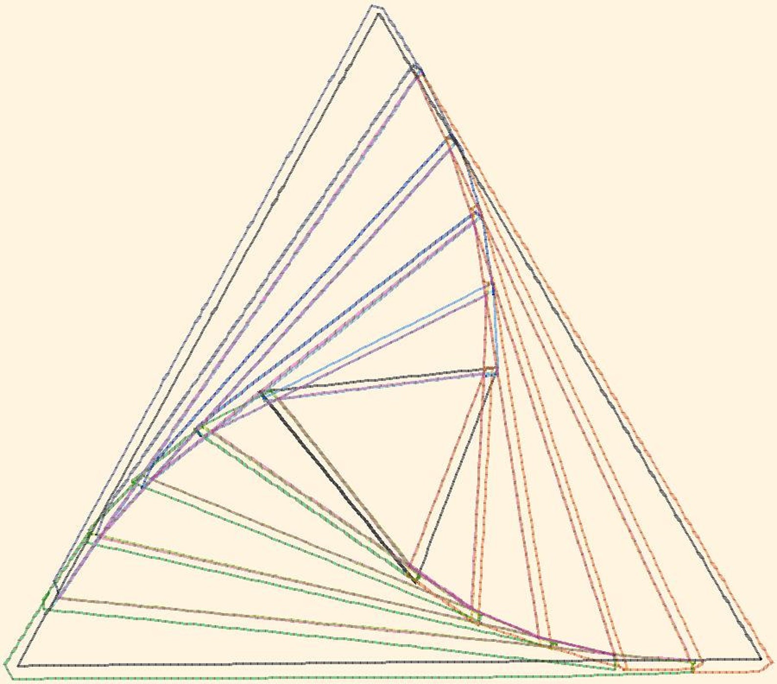 Twisted Triangle (embroidery Design Version) Quilting Block Paper ...