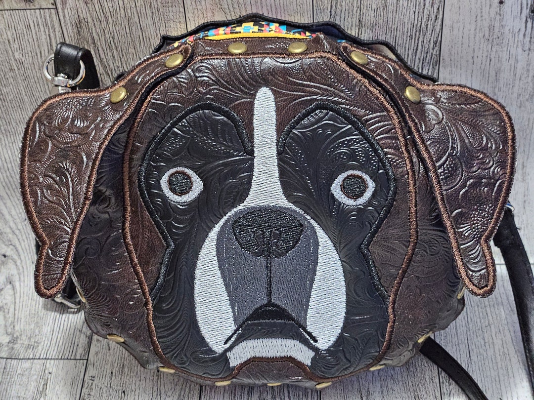 Boxer Dog EXTRA LARGE VERSION Rivet Purse Embroidery Pattern Ith - Etsy