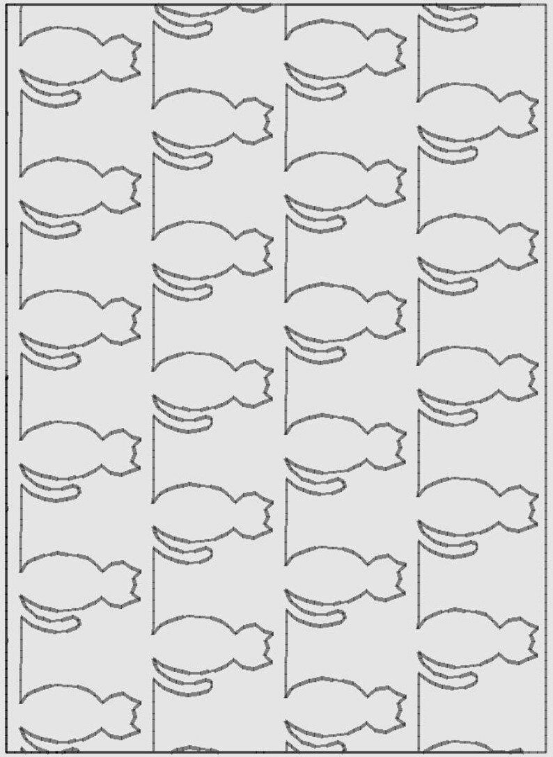 6 Files - 5x7 Inch Cat, Meow and Meow Fish Combo in the Hoop Quilting ...