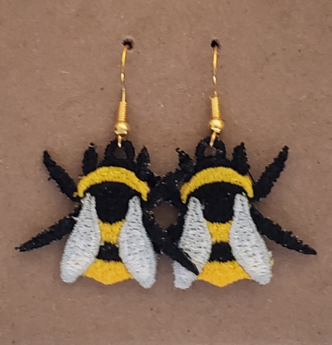 Bumble Bee Freestanding Lace Machine Embroidery Design - 5 Different ...