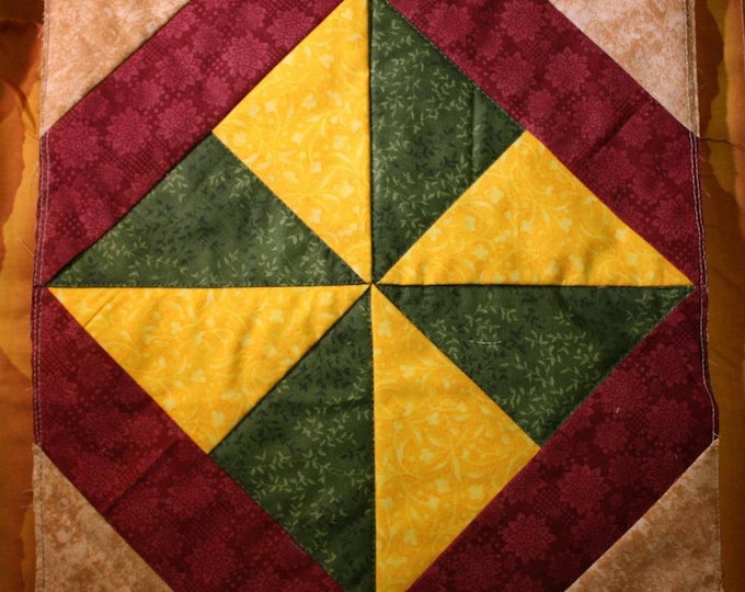 Windmill Half Square Triangle Split Quilting Block Paper - Etsy