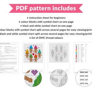 Retro 90s Trolls - Cross Stitch Pattern - Digital File - INSTANT ...