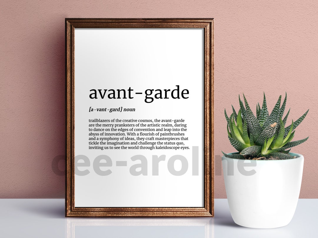 Printable Definition Quote Avant Garde Print Wall Art Digital File ...