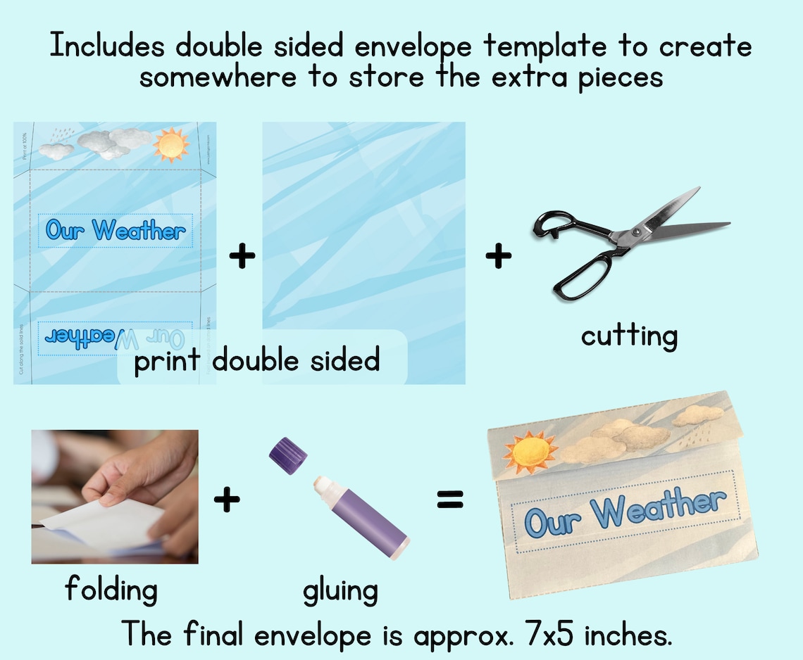 Printable Classroom Weather Chart-homeschool Activity-primary Grades ...