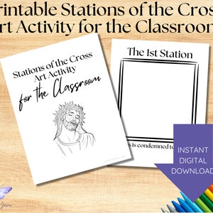 Printable Stations of the Cross Art Activity for the Classroom-instant ...