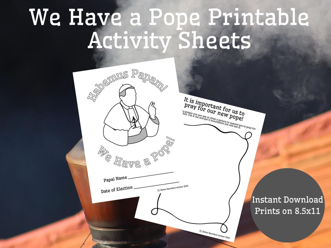 Papal Conclave/election Activity- Catholic- New Pope- Habemus Papam ...