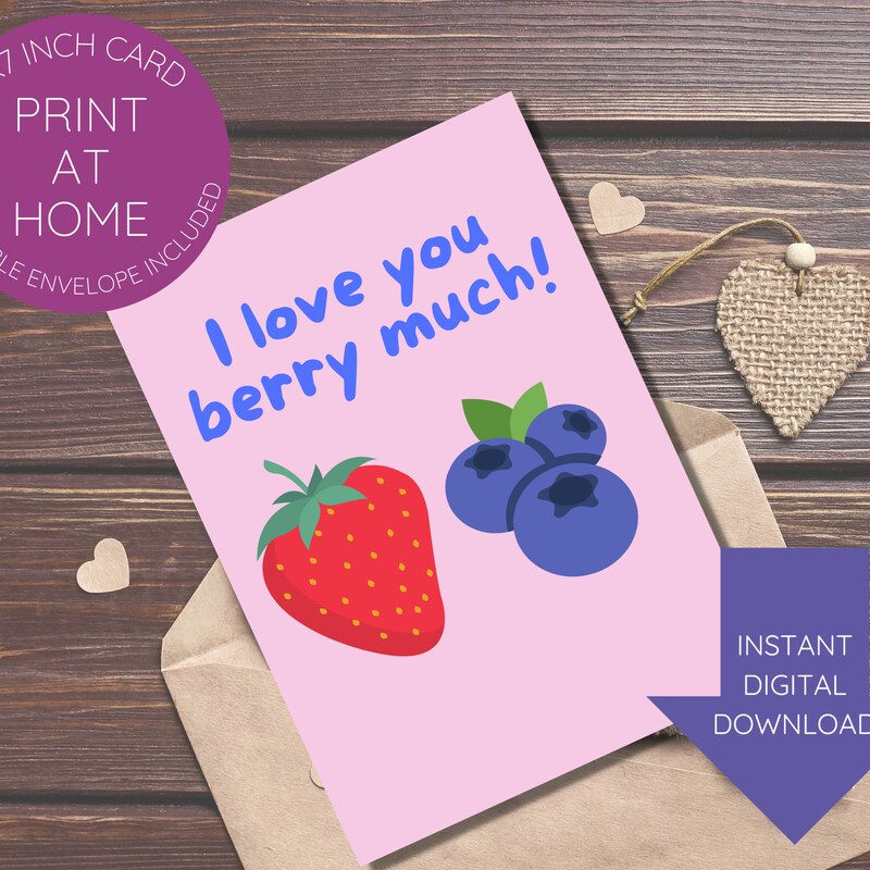 Love You Berry Much - Etsy