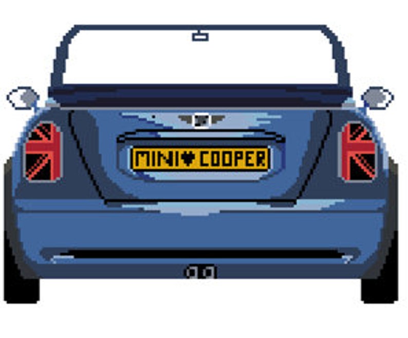 Mini Cooper and Mini Cooper Wedding PDF Cross Stitch Patterns - Etsy