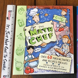 VTG 90s the Math Chef 60+ Kid Recipes Math Activities Childrens ...