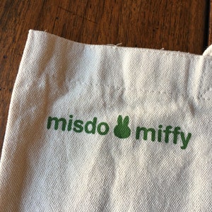 NEW Large 16 X 11" Misdo Mr Donut & Miffy Promo Collaboration Farmer's Market Shopping or Bento ...