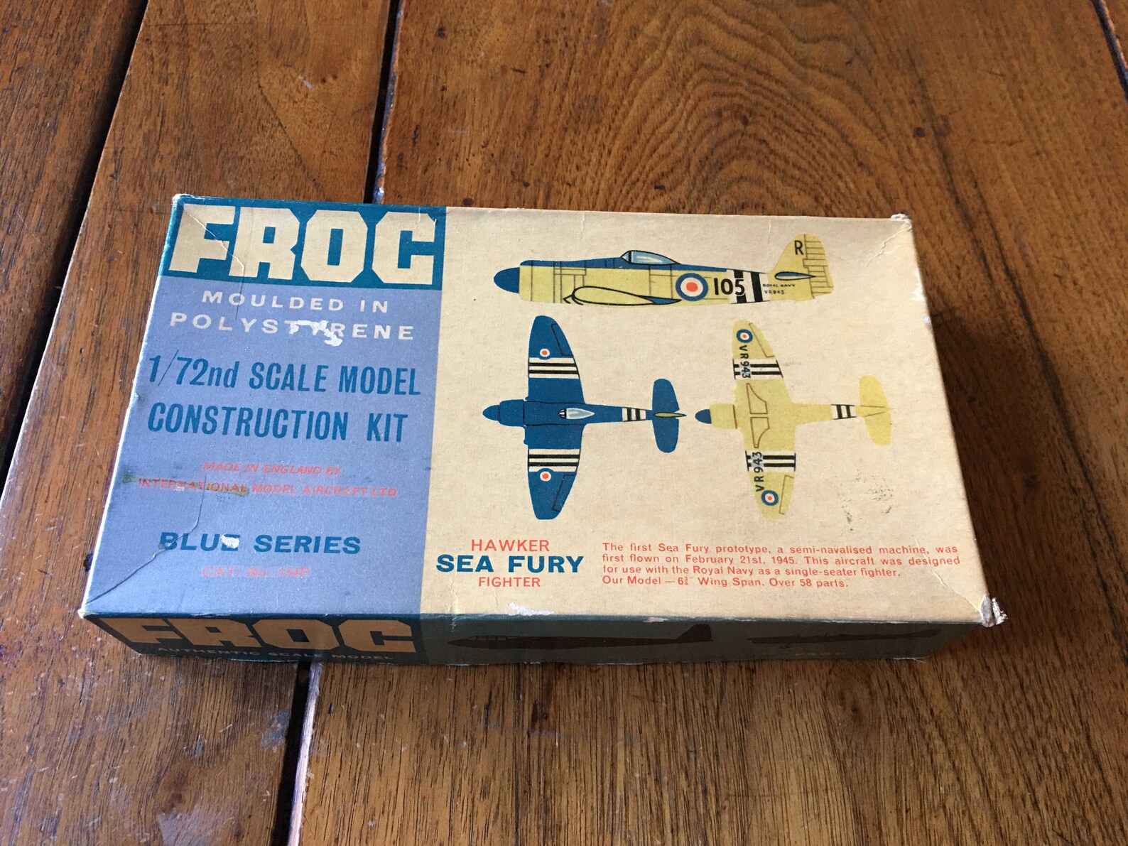 VTG Frog Hawker Sea Fury X Military Aircraft Fighter Korean - Etsy