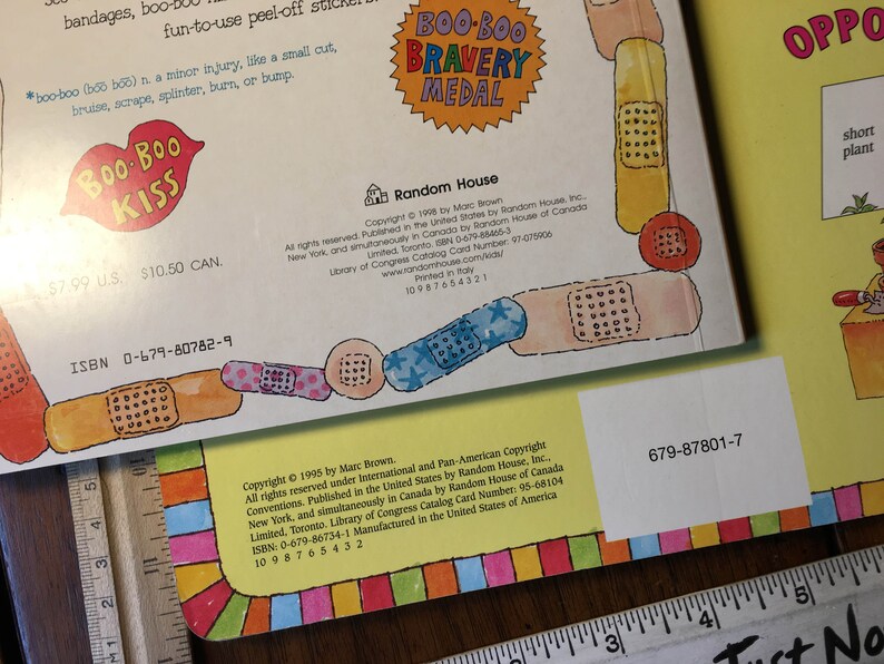 1 NOS VTG Arthur's Boo Boo Board Book New Full Page - Etsy Australia