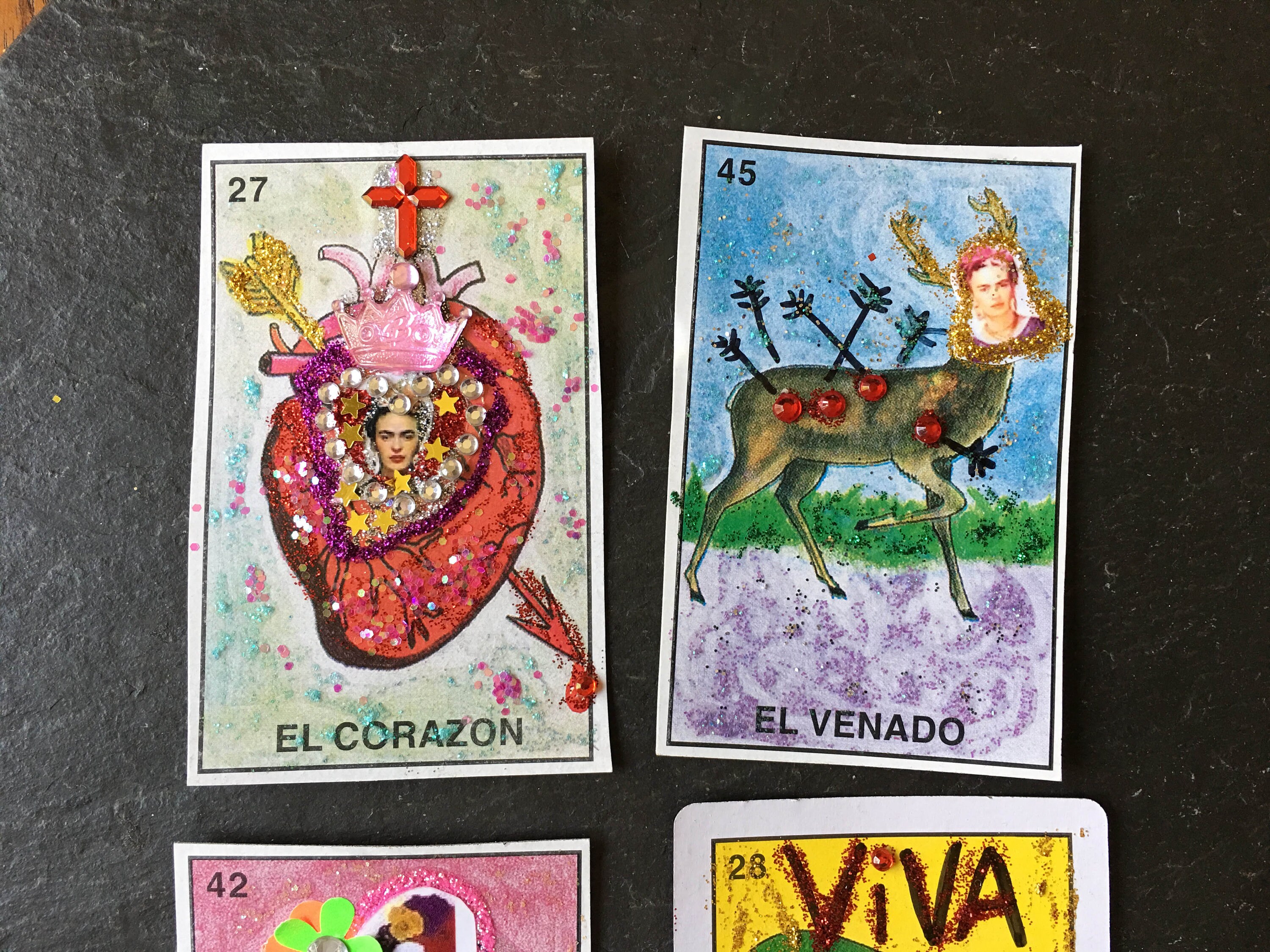 1 Frida Kahlo Mixed Media Loteria Collage Assemblage Art - Etsy Australia