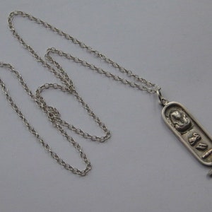 Egyptian Silver Ingot Pendant With Chain - Etsy