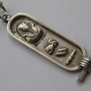 Egyptian Silver Ingot Pendant With Chain - Etsy