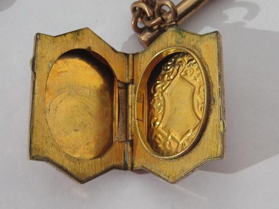 Ornate Edwardian rolled gold pocket watch chain and … - Gem