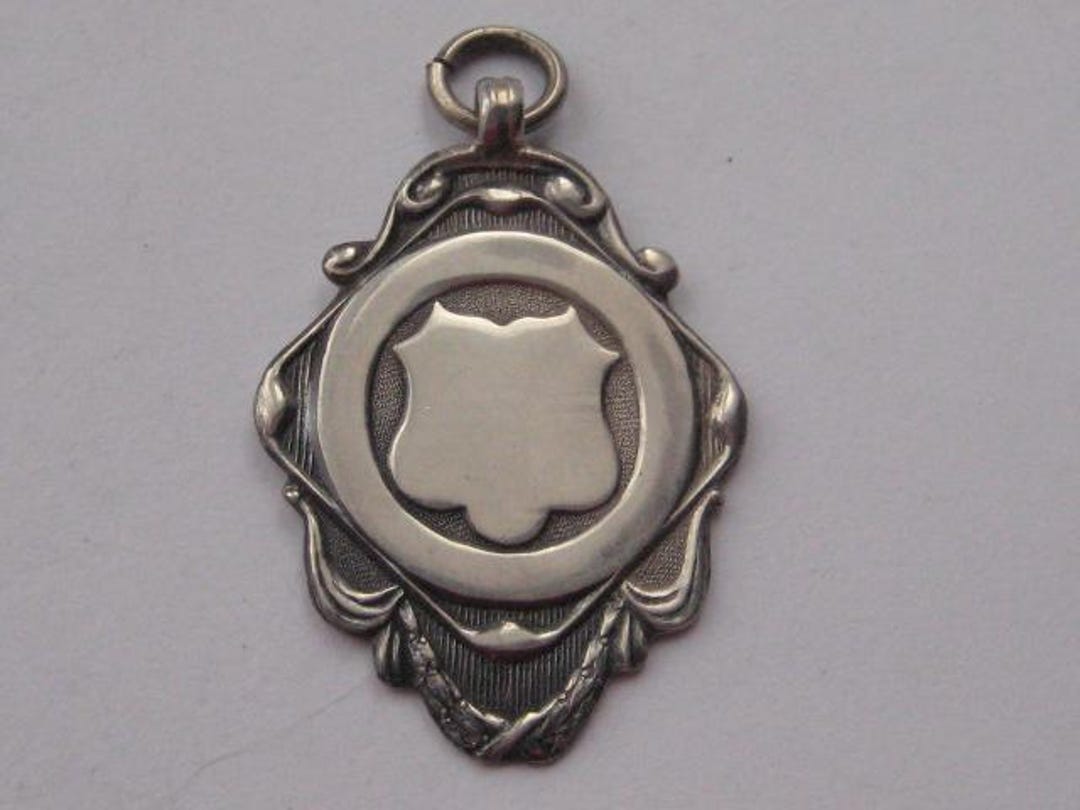 1950s H/M Silver Fob Medal - Etsy