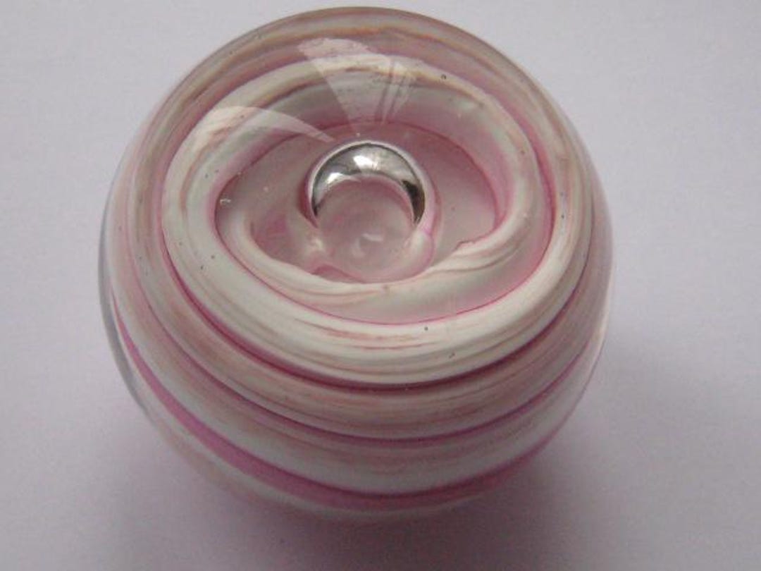 Boxed Cello Raspberry Swirl Glass Paperweight - Etsy