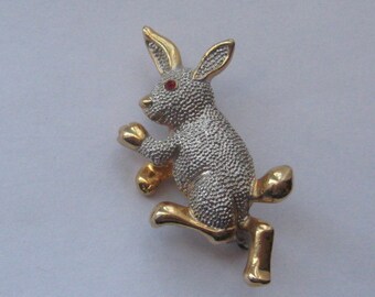 Rabbit Brooch | Etsy