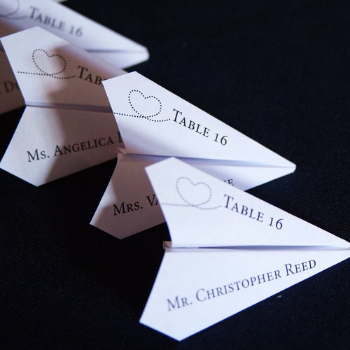 Airplane Seating Cards DIY Digitial Download I Design You | Etsy