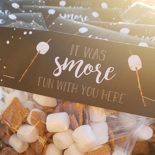 Smores Camping Party Favor Bag Toppers Backyard Theme Party - Etsy