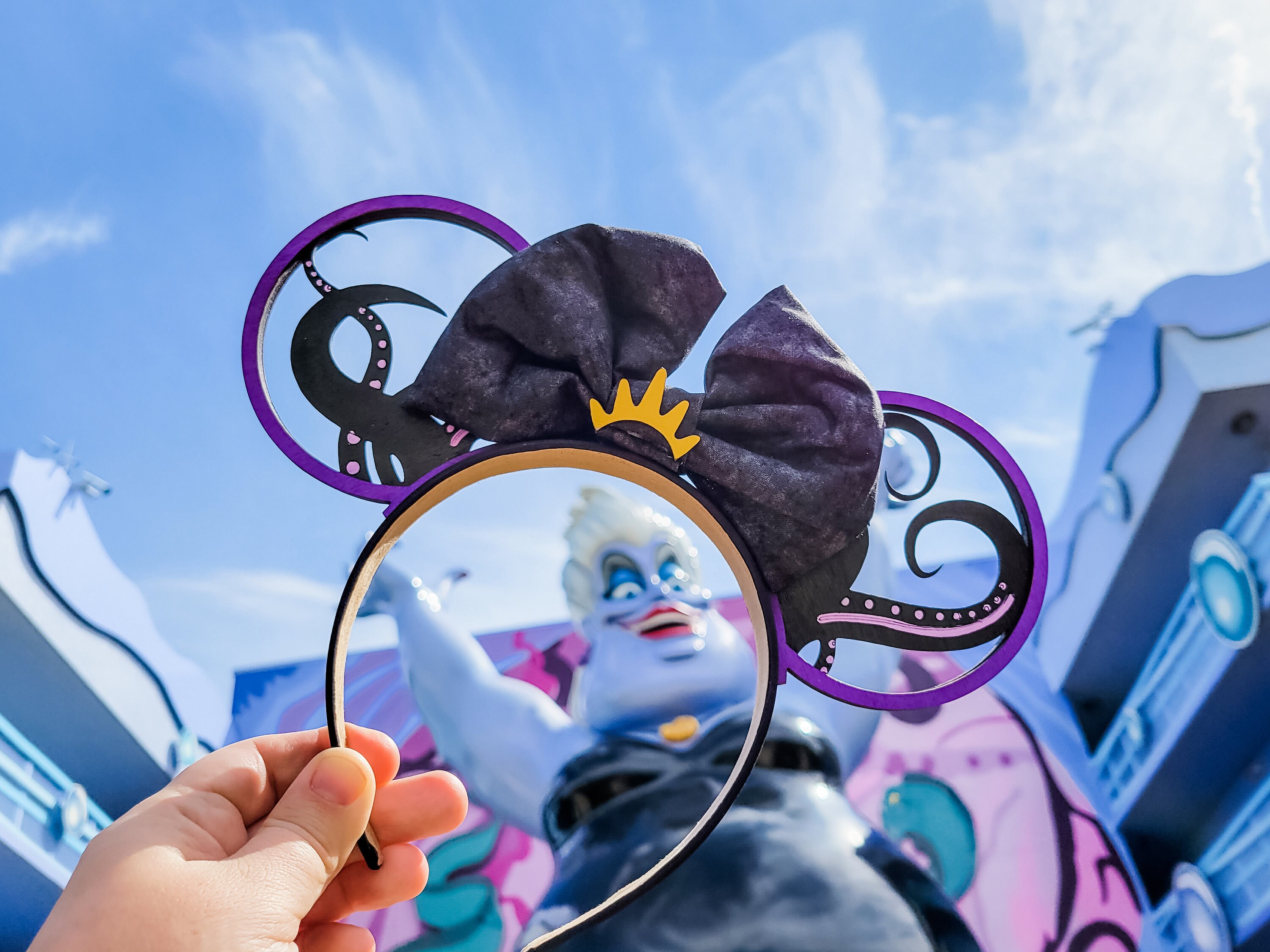 Ursula Ears, Minnie Ears, Disney Headband, Ursulua Headband