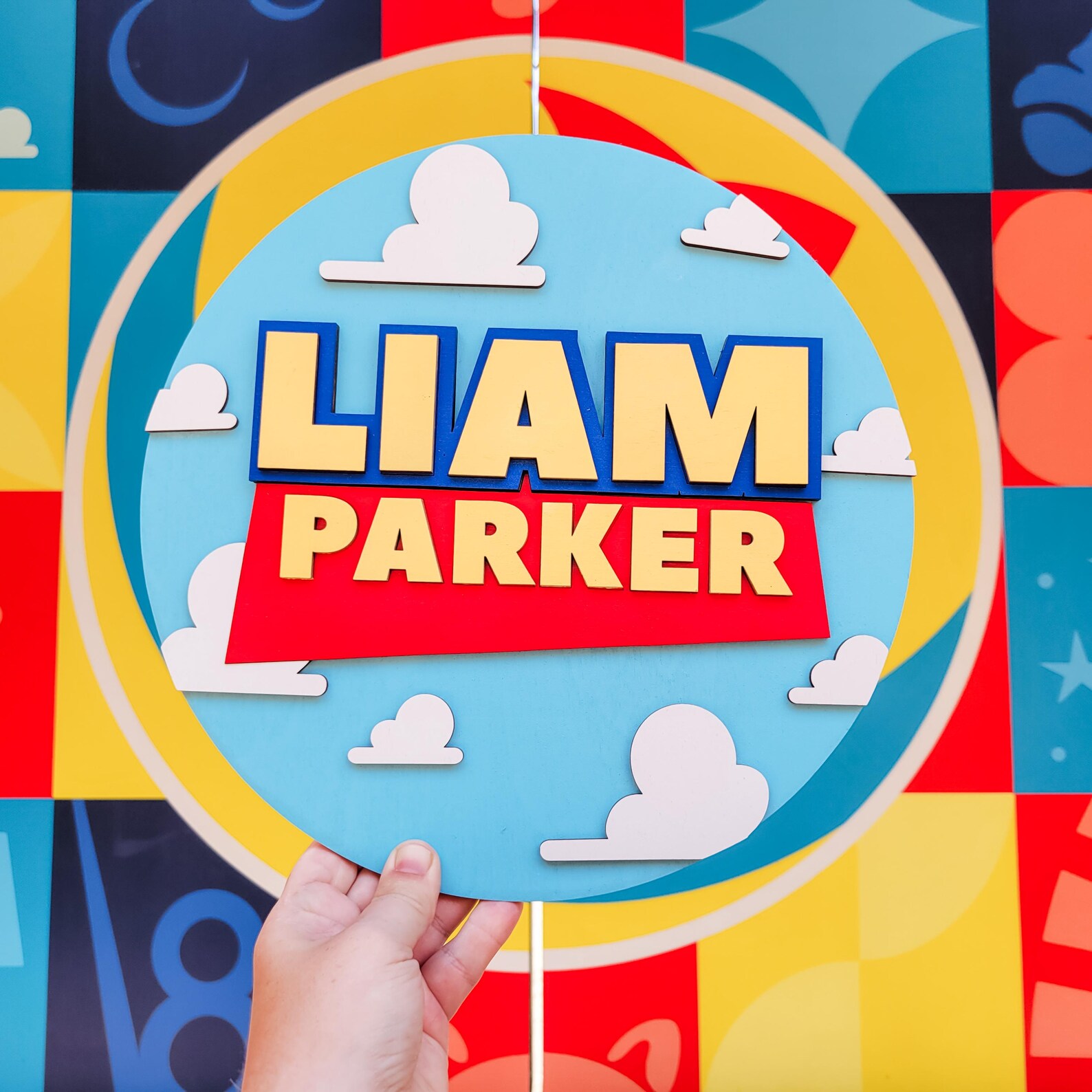 Toy Story Name Sign | Personalized Baby Nursery Door Sign | Custom Wall ...