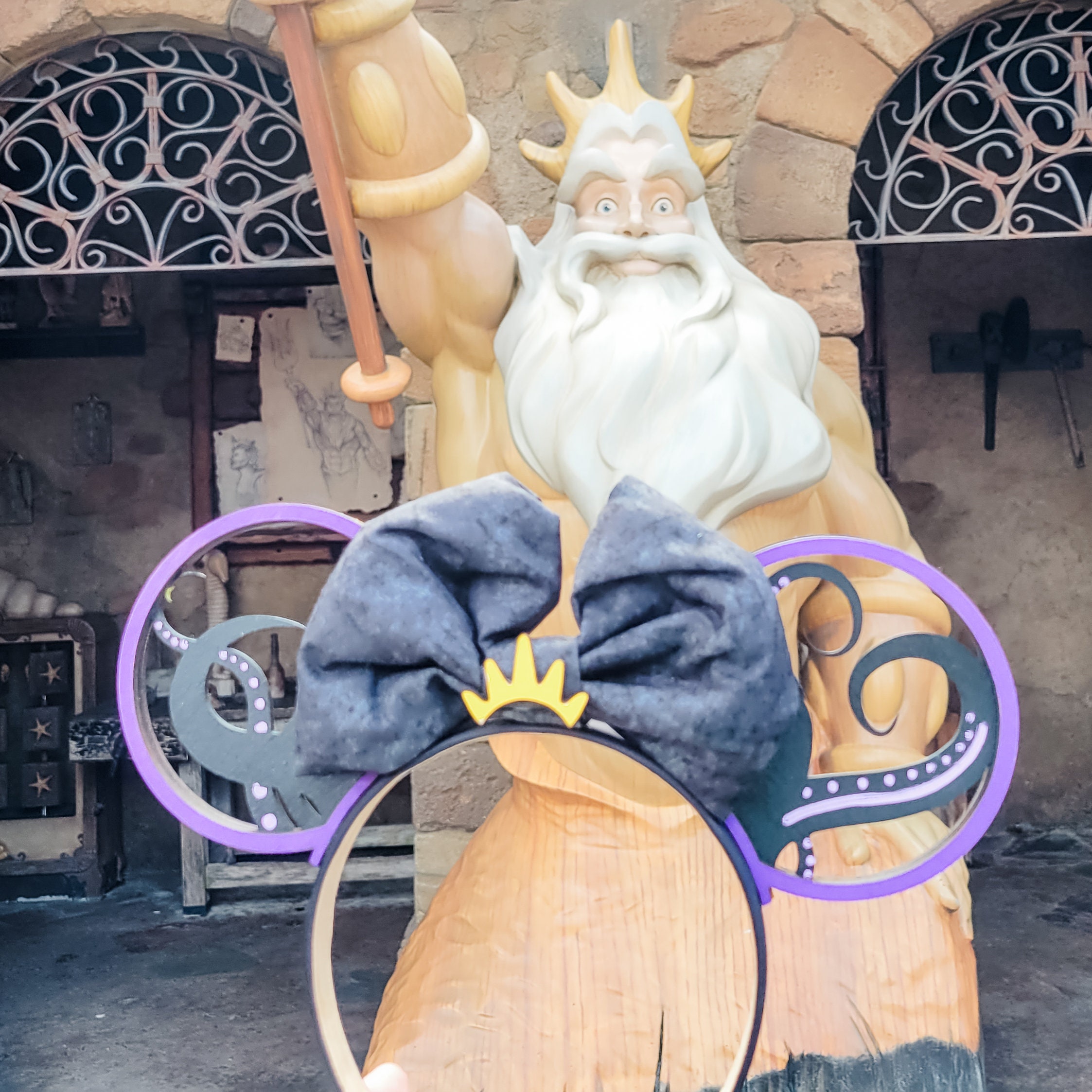 Ursula Ears, Minnie Ears, Disney Headband, Ursulua Headband