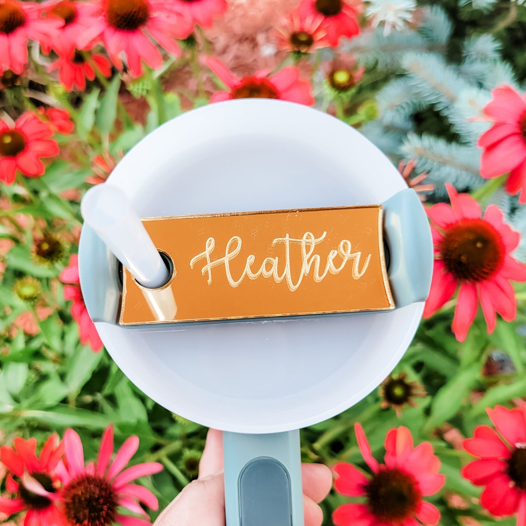 Stanley Cup Name Tag, Stanley Cup Name Plate, Gift for Her, Water ...