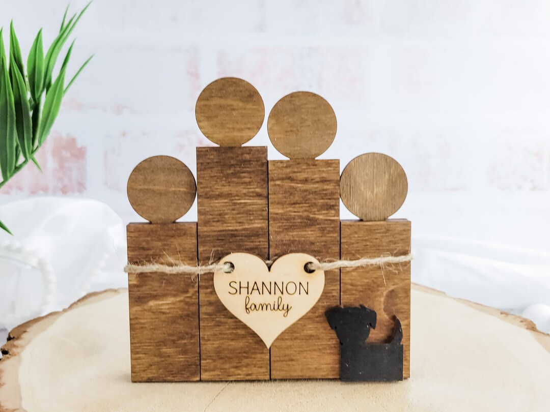Family Sign, Peg People Family, Family People Shelf Sitter - Etsy