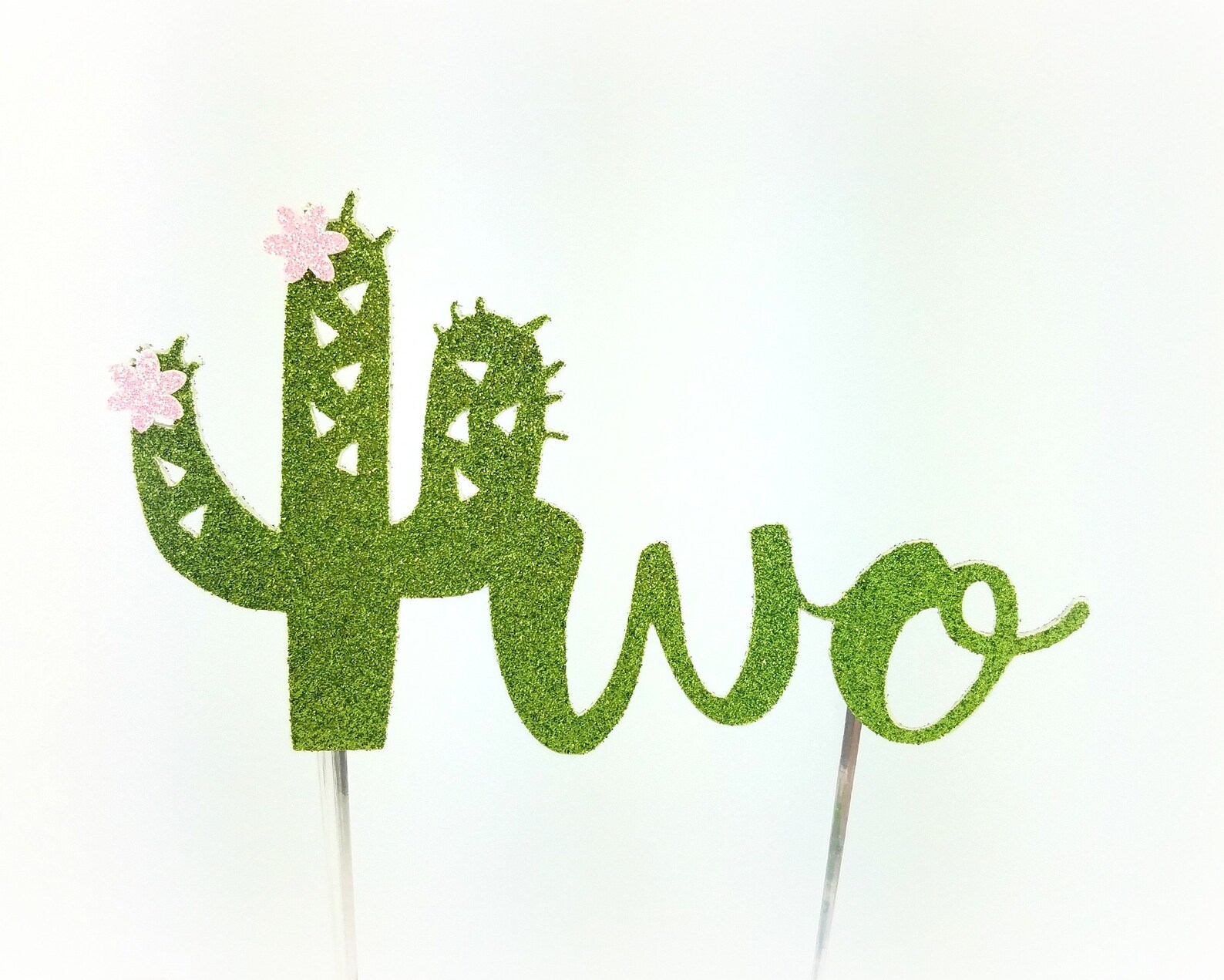 Cactus Cake Topper Cactus Birthday Cake Toppers Flower - Etsy