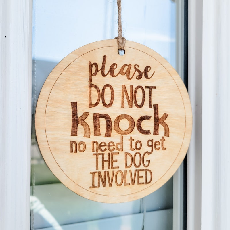 Do Not Knock Sign - Etsy