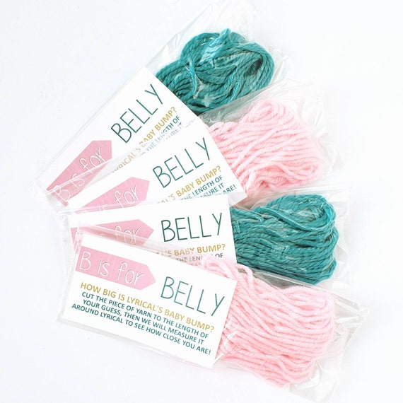 B is for Belly - Pregnant Belly Measuring Game - Baby Shower Game ...